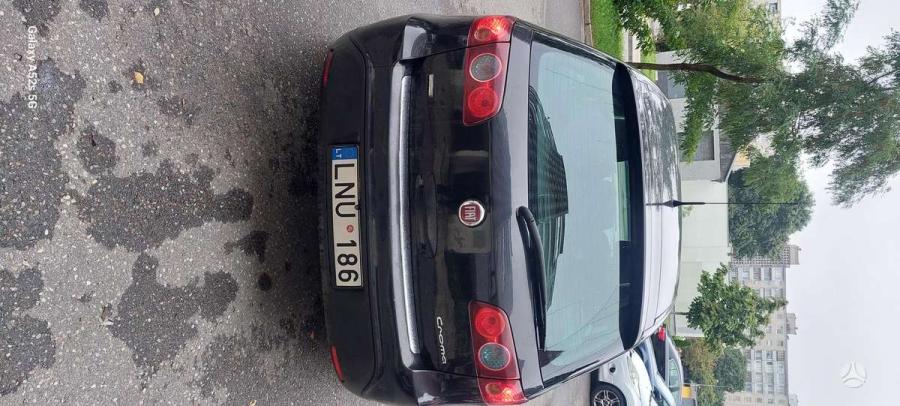 Melns Fiat Croma 2010 Viļņa, ar dzinēja tilpumu 1.91 L un nobraukumu 382 tūkst. km par 2500 €, foto 4 vietnē AUTOMOTO.COM.LV