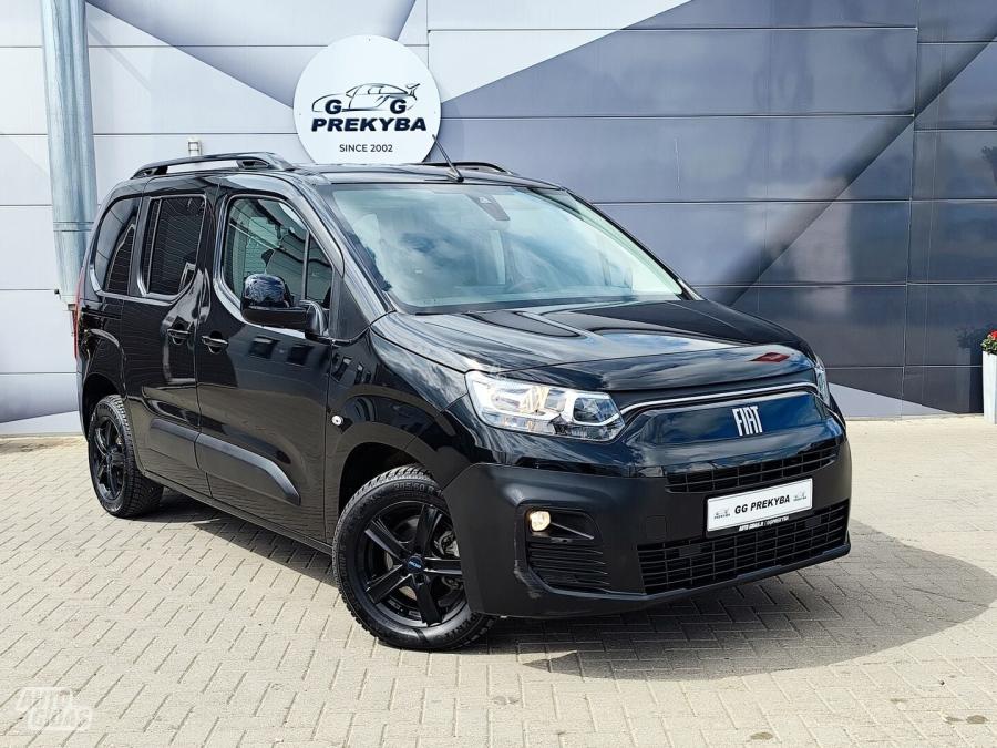 Black Fiat Doblo 2023 in Ramuciai, with an engine capacity of 0.00 L and mileage of 4 thousand km for 17950 €, photo 1 on AUTOMOTO.COM.LV