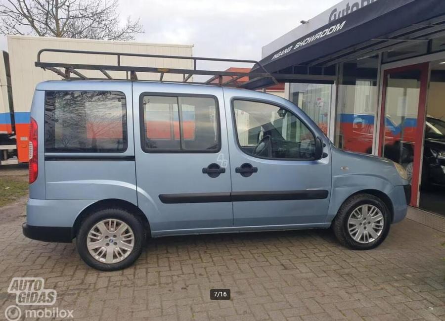 Blue Fiat Doblo 2007 in Vilnius, with an engine capacity of 1.40 L and mileage of 225 thousand km for 2100 €, photo 3 on AUTOMOTO.COM.LV