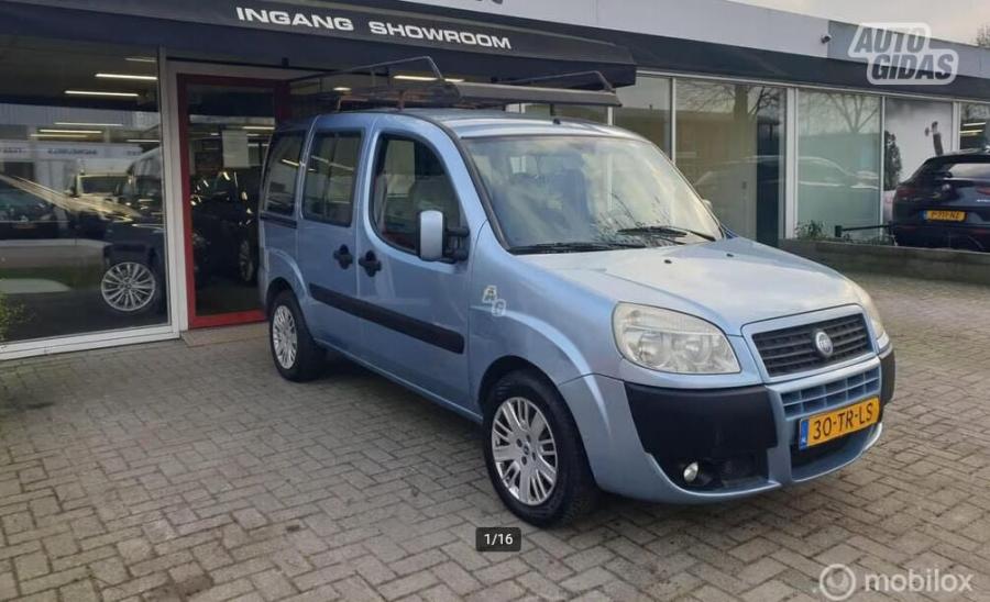 Blue Fiat Doblo 2007 in Vilnius, with an engine capacity of 1.40 L and mileage of 225 thousand km for 2100 €, photo 5 on AUTOMOTO.COM.LV