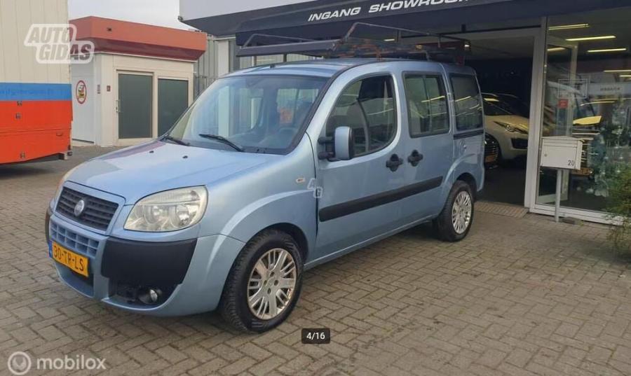 Blue Fiat Doblo 2007 in Vilnius, with an engine capacity of 1.40 L and mileage of 225 thousand km for 2100 €, photo 6 on AUTOMOTO.COM.LV