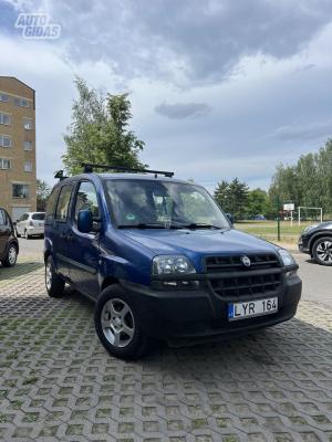 Blue Fiat Doblo 2002 in Vilnius, with an engine capacity of 1.30 L and mileage of 248 thousand km for 1200 €, photo  on AUTOMOTO.COM.LV