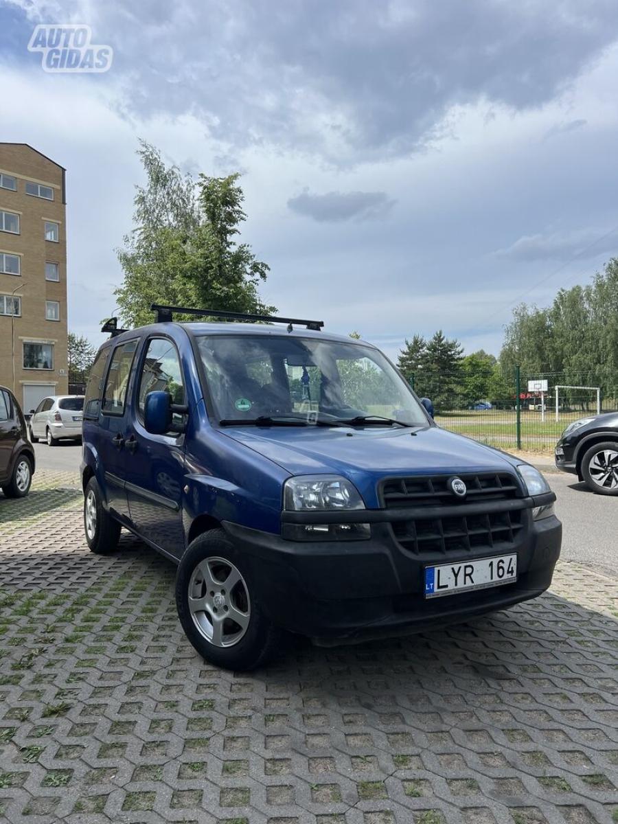Blue Fiat Doblo 2002 in Vilnius, with an engine capacity of 1.30 L and mileage of 248 thousand km for 1200 €, photo 1 on AUTOMOTO.COM.LV