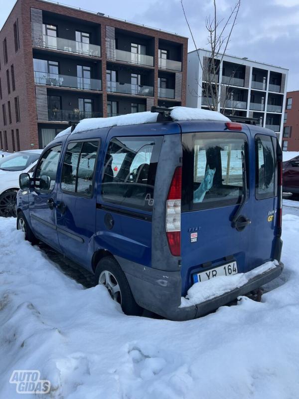Blue Fiat Doblo 2002 in Vilnius, with an engine capacity of 1.30 L and mileage of 248 thousand km for 1200 €, photo 4 on AUTOMOTO.COM.LV