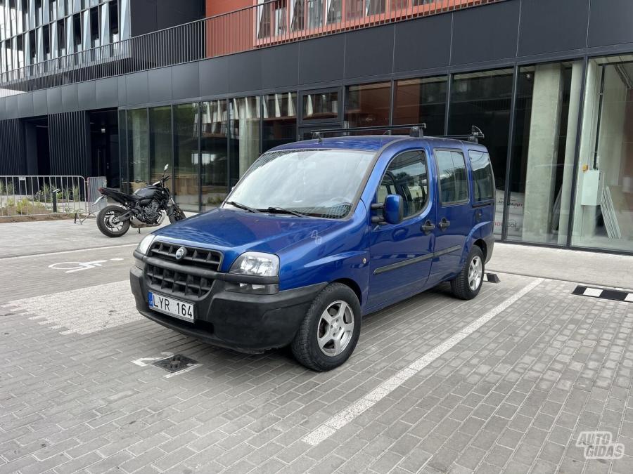 Blue Fiat Doblo 2002 in Vilnius, with an engine capacity of 1.30 L and mileage of 248 thousand km for 1200 €, photo 5 on AUTOMOTO.COM.LV