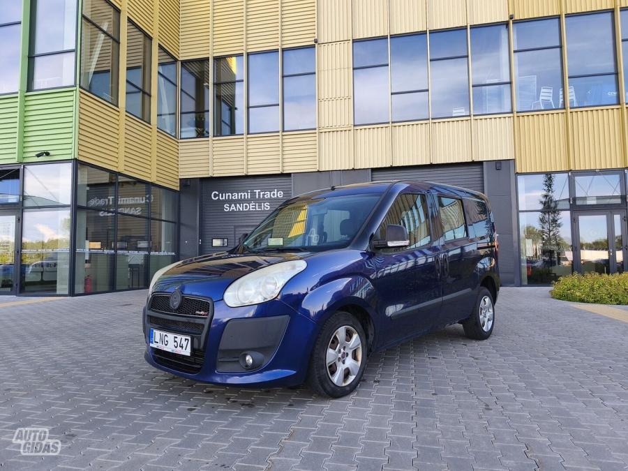 Blue Fiat Doblo 2010 in Vilnius, with an engine capacity of 1.30 L and mileage of 210 thousand km for 3700 €, photo 1 on AUTOMOTO.COM.LV