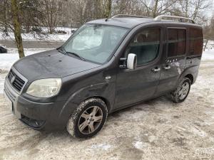 Grey Fiat Doblo 2007 in Vilnius, with an engine capacity of 1.40 L and mileage of 194 thousand km for 2499 €, photo 4 on AUTOMOTO.COM.LV