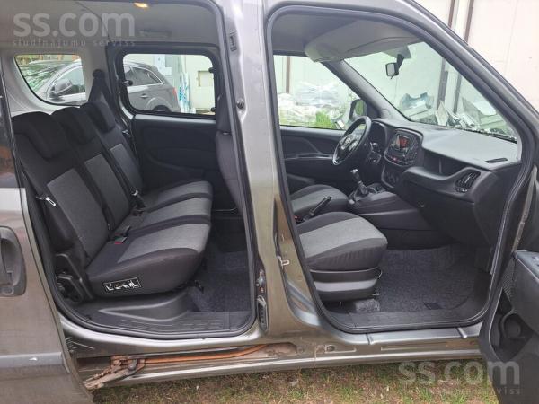 Grey Fiat Doblo 2015 in Riga, with an engine capacity of 1.30 L and mileage of 250 thousand km for 3150 €, photo 8 on AUTOMOTO.COM.LV