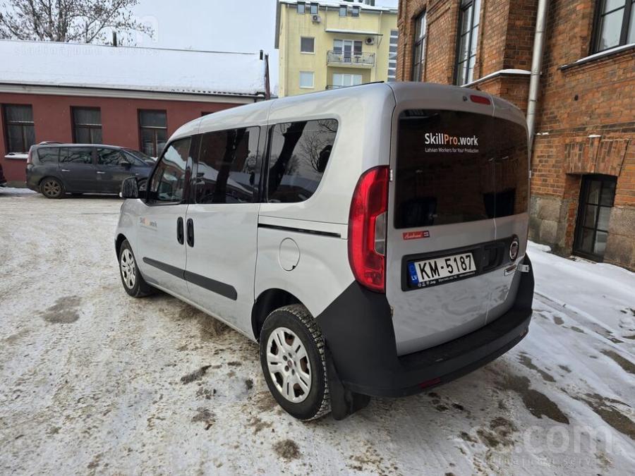 Grey Fiat Doblo 2016 in Daugavpils, with an engine capacity of 1.30 L and mileage of 169 thousand km for 5600 €, photo 8 on AUTOMOTO.COM.LV