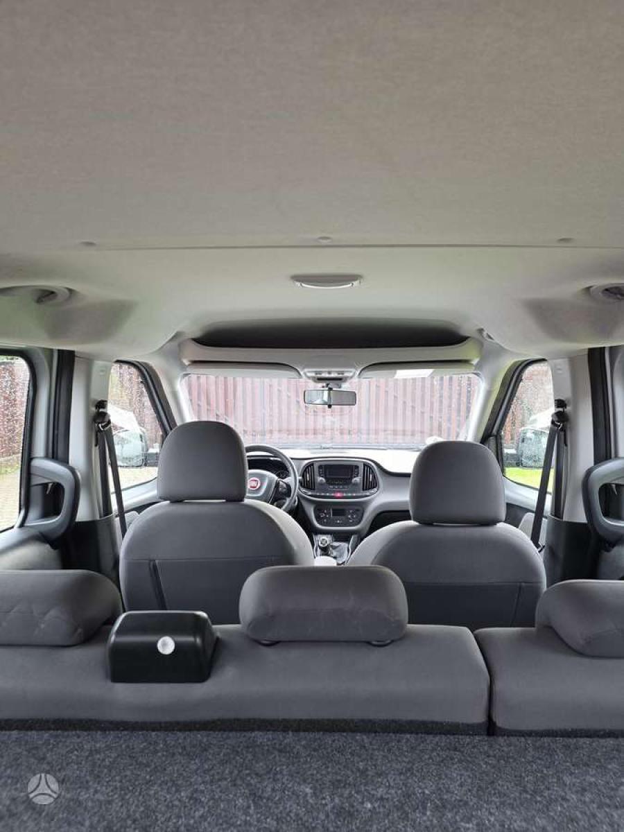 Grey Fiat Doblo 2019 in Radviliskis, with an engine capacity of 1.37 L and mileage of 138 thousand km for 8800 €, photo 21 on AUTOMOTO.COM.LV
