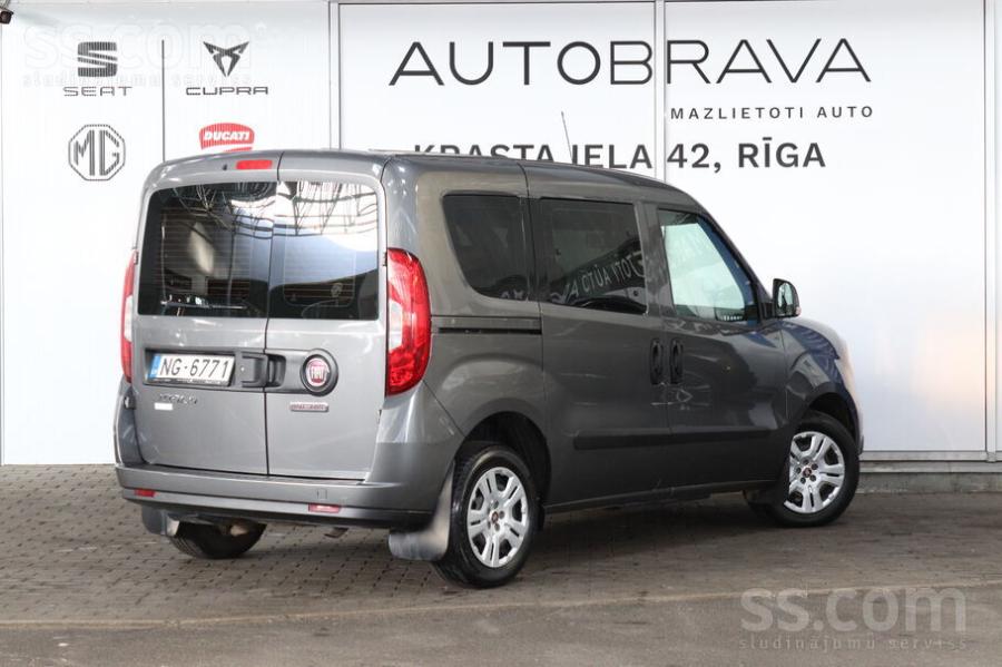 Pelēks Fiat Doblo 2022 Rīga, ar dzinēja tilpumu 1.60 L un nobraukumu 53 tūkst. km par 12990 €, foto 7 vietnē AUTOMOTO.COM.LV