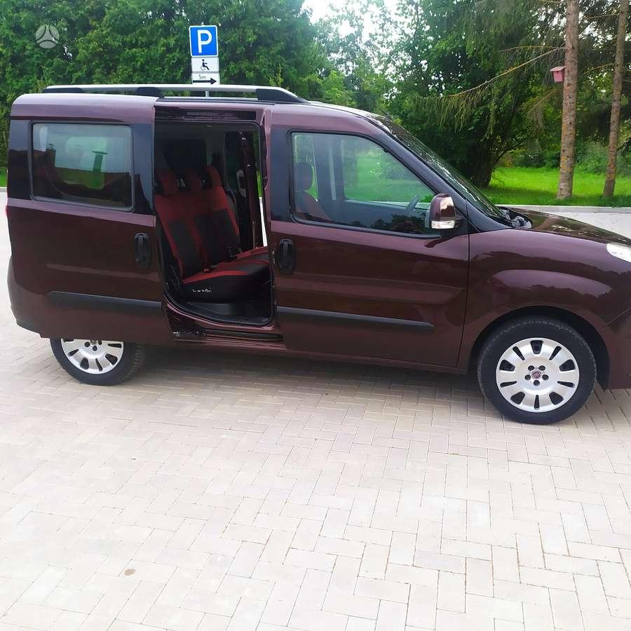Red Fiat Doblo 2013 in Birzai, with an engine capacity of 1.37 L and mileage of 214 thousand km for 3650 €, photo 16 on AUTOMOTO.COM.LV