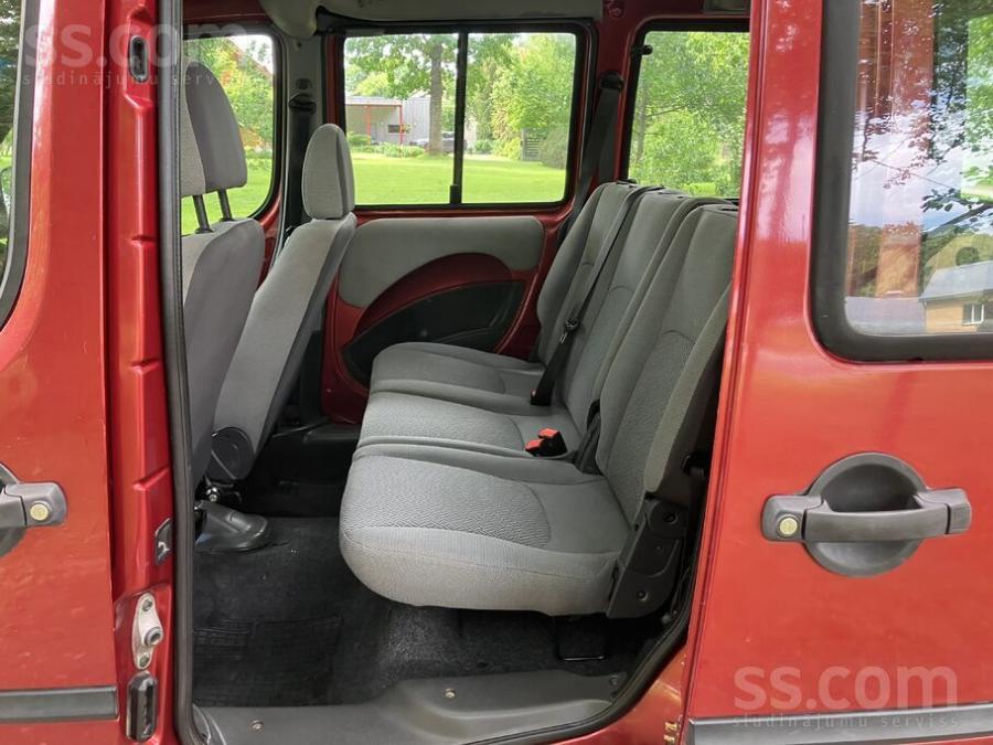 Sarkans Fiat Doblo 2006 Jelgava, ar dzinēja tilpumu 1.30 L un nobraukumu 251 tūkst. km par 1850 €, foto 12 vietnē AUTOMOTO.COM.LV
