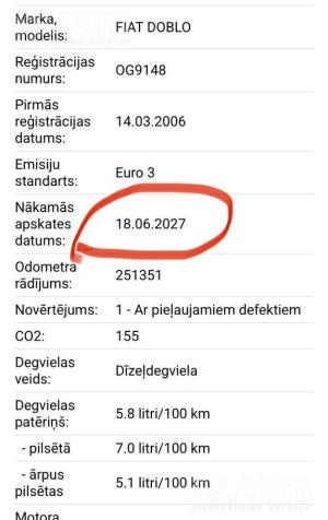 Sarkans Fiat Doblo 2006 Jelgava, ar dzinēja tilpumu 1.30 L un nobraukumu 251 tūkst. km par 1850 €, foto 19 vietnē AUTOMOTO.COM.LV