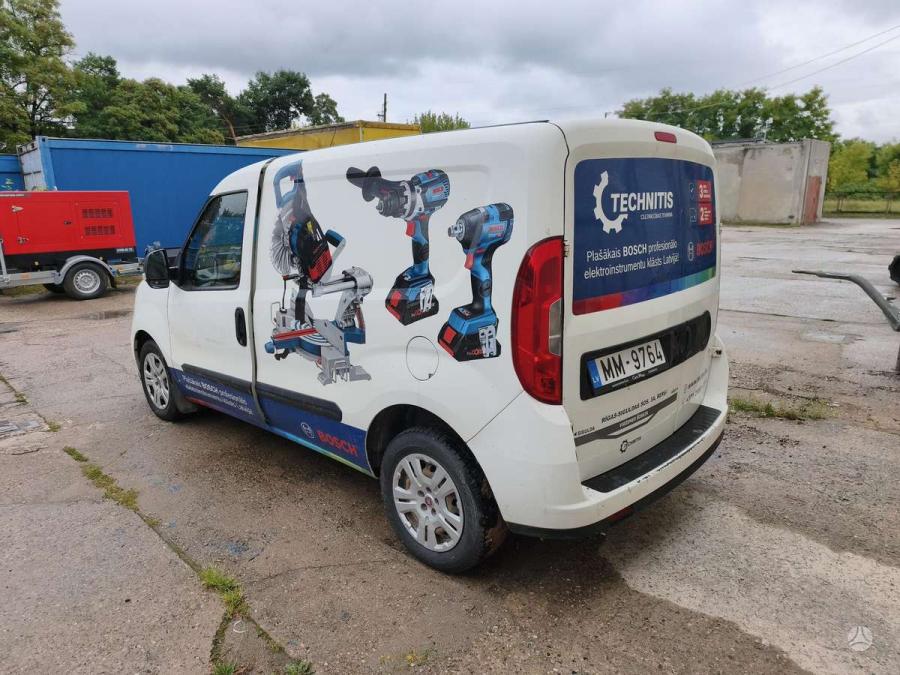 White Fiat Doblo 2016 in Kaunas, with an engine capacity of 1.25 L and mileage of 203 thousand km for 1700 €, photo 6 on AUTOMOTO.COM.LV