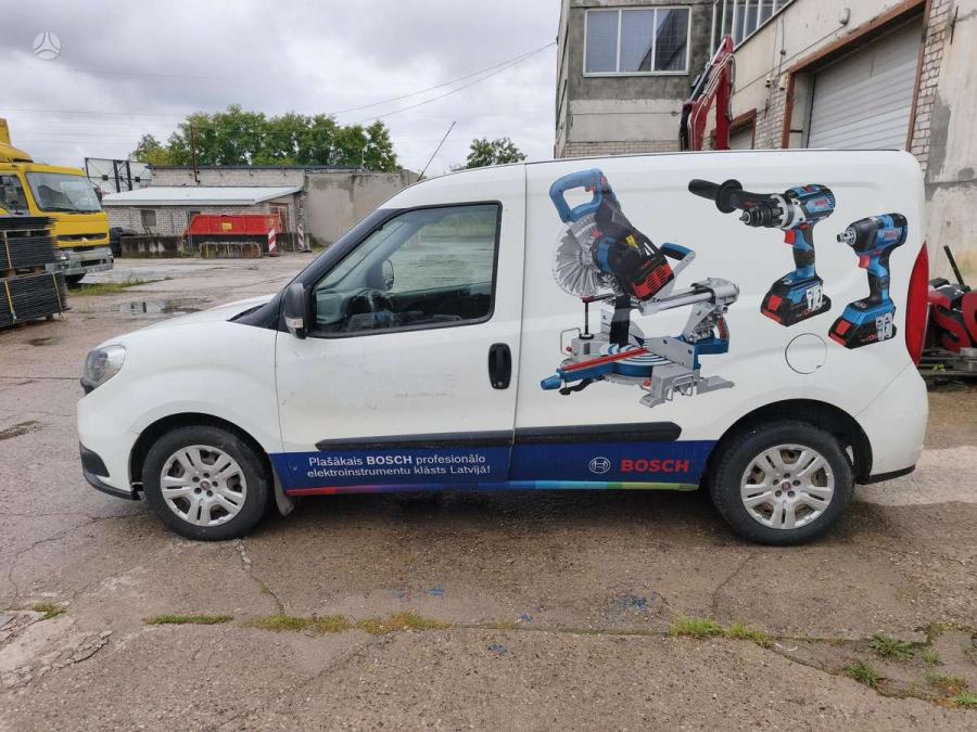 White Fiat Doblo 2016 in Kaunas, with an engine capacity of 1.25 L and mileage of 203 thousand km for 1700 €, photo 7 on AUTOMOTO.COM.LV