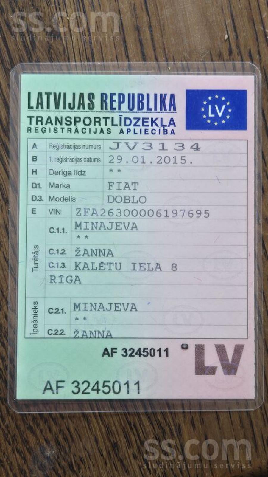 Balts Fiat Doblo 2015 Rīga, ar dzinēja tilpumu 1.30 L un nobraukumu 160 tūkst. km par 3000 €, foto 1 vietnē AUTOMOTO.COM.LV