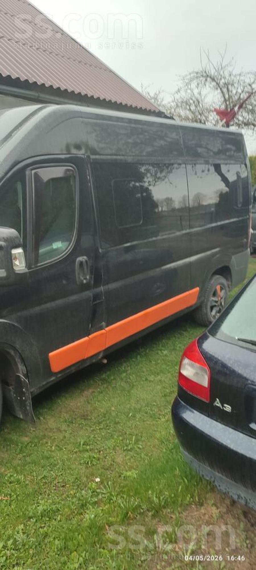 Black Fiat Ducato 2007 in Ogre, with an engine capacity of 2.30 L and mileage of 999 thousand km for 2500 €, photo 5 on AUTOMOTO.COM.LV
