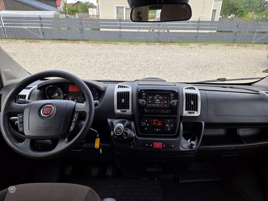 Grey Fiat Ducato 2016 in Taurage, with an engine capacity of 2.29 L and mileage of 263 thousand km for 8300 €, photo 10 on AUTOMOTO.COM.LV