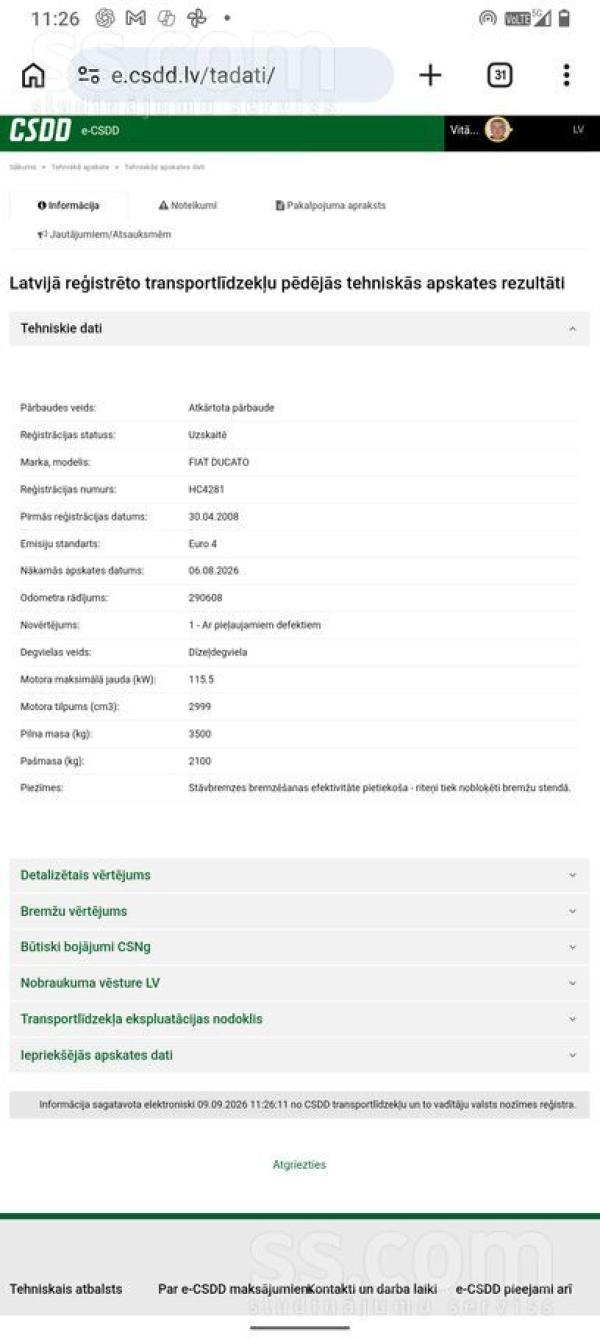 Fiat Ducato 2008 Rīga vietnē Sarkans Fiat Ducato 2008 Rīga, ar dzinēja tilpumu 3.00 L un nobraukumu 291 tūkst. km par 1210 €, foto 7 vietnē AUTOMOTO.COM.LV