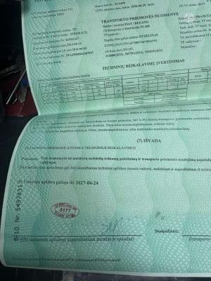 Белый Фиат Дукато 2013 в Вильнюс, объемом двигателя 2.30 л и пробегом 250 тыс. км за 1200 €, фото 12 на AUTOMOTO.COM.LV