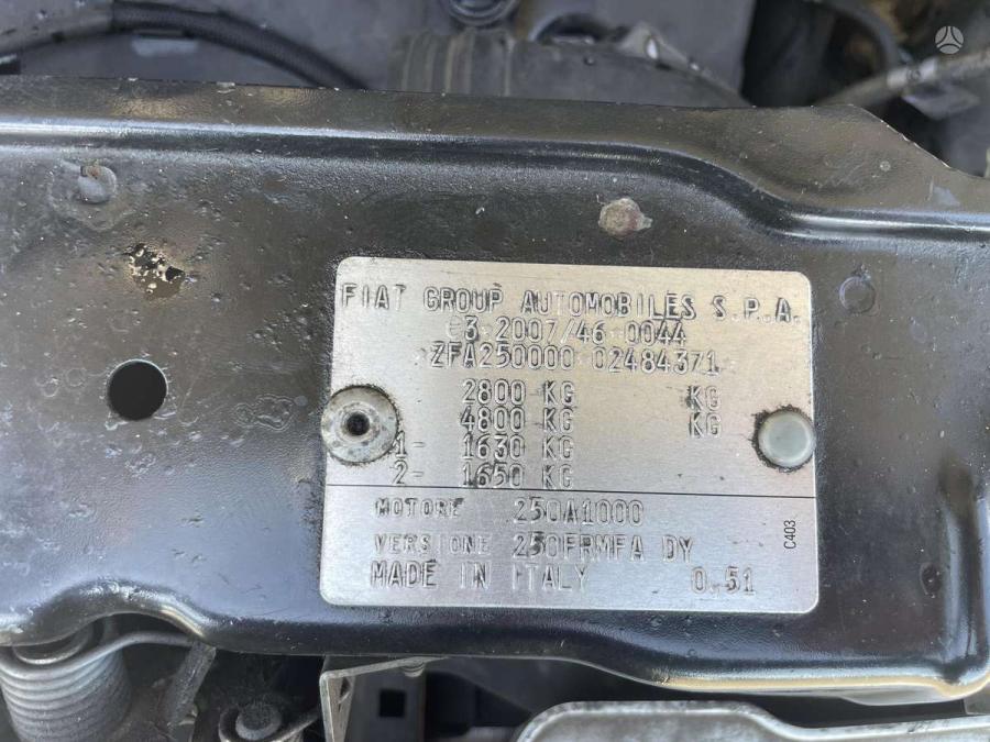 Balts Fiat Ducato 2013 Šauļi, ar dzinēja tilpumu 2.00 L un nobraukumu 274 tūkst. km par 2950 €, foto 21 vietnē AUTOMOTO.COM.LV