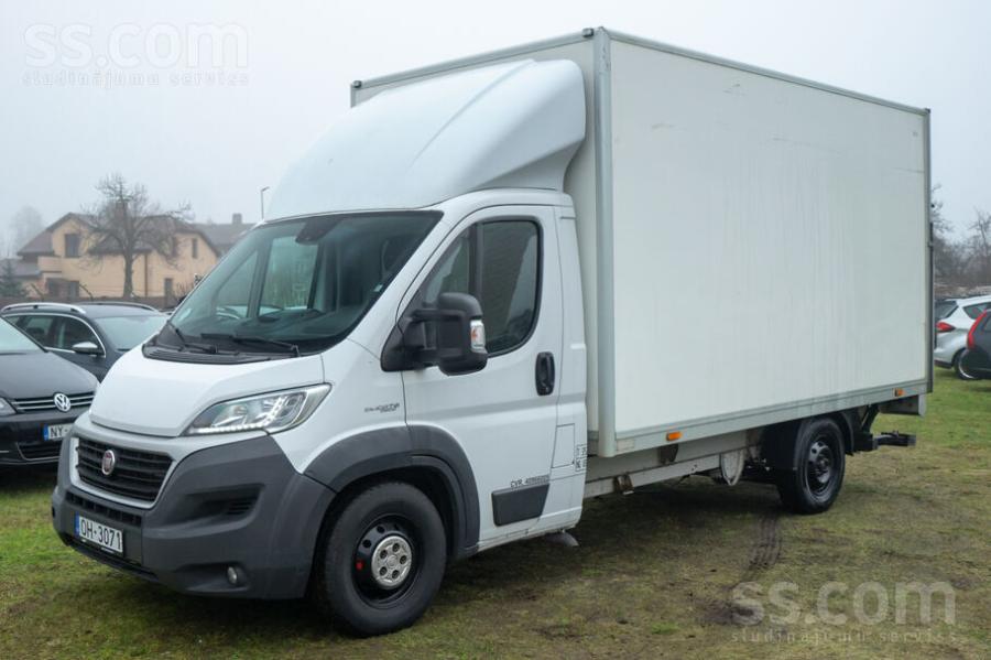White Fiat Ducato 2015 in Liepaja, with an engine capacity of 2.30 L and mileage of 387 thousand km for 8700 €, photo 1 on AUTOMOTO.COM.LV