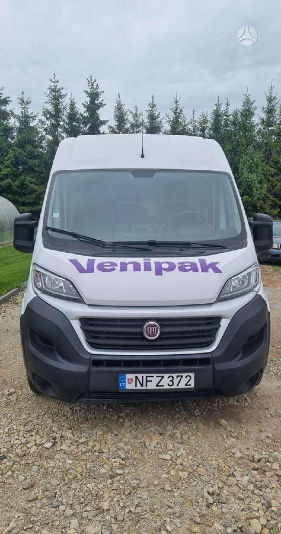 White Fiat Ducato 2019 in Panevezys, with an engine capacity of 2.30 L and mileage of 136 thousand km for 11000 €, photo 1 on AUTOMOTO.COM.LV