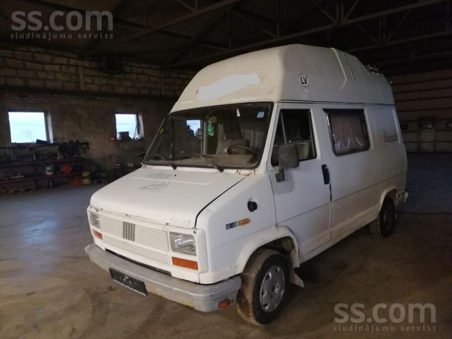White Fiat Ducato 1989 in Valmiera, with an engine capacity of 1.90 L and mileage of 285 thousand km for 1850 €, photo 1 on AUTOMOTO.COM.LV