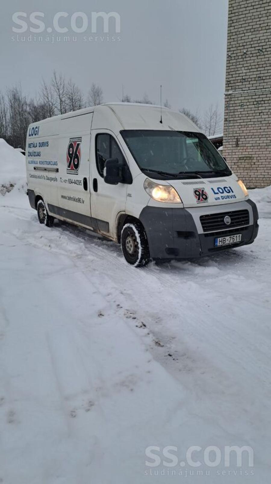 White Fiat Ducato 2008 in Daugavpils, with an engine capacity of 2.30 L and mileage of 235 thousand km for 3800 €, photo 6 on AUTOMOTO.COM.LV