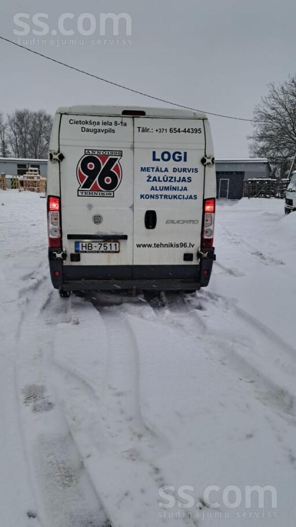 White Fiat Ducato 2008 in Daugavpils, with an engine capacity of 2.30 L and mileage of 235 thousand km for 3800 €, photo 6 on AUTOMOTO.COM.LV