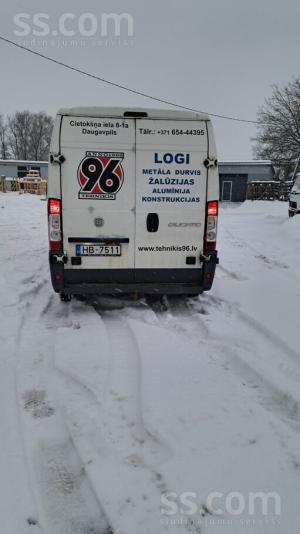 White Fiat Ducato 2008 in Daugavpils, with an engine capacity of 2.30 L and mileage of 235 thousand km for 3800 €, photo 7 on AUTOMOTO.COM.LV