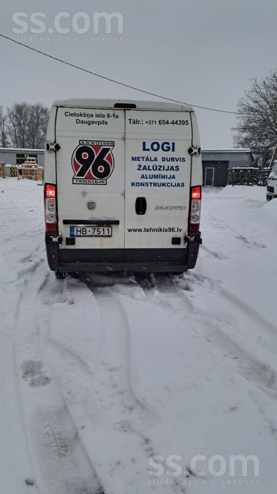 White Fiat Ducato 2008 in Daugavpils, with an engine capacity of 2.30 L and mileage of 235 thousand km for 3800 €, photo 7 on AUTOMOTO.COM.LV