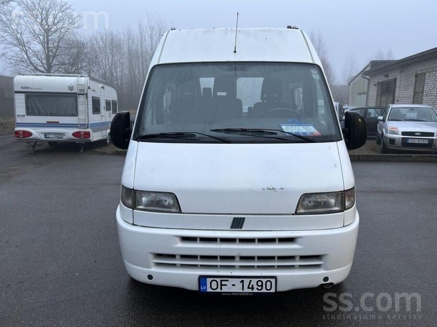White Fiat Ducato 1997 in Limbazi, with an engine capacity of 2.50 L and mileage of 212 thousand km for 1750 €, photo 2 on AUTOMOTO.COM.LV