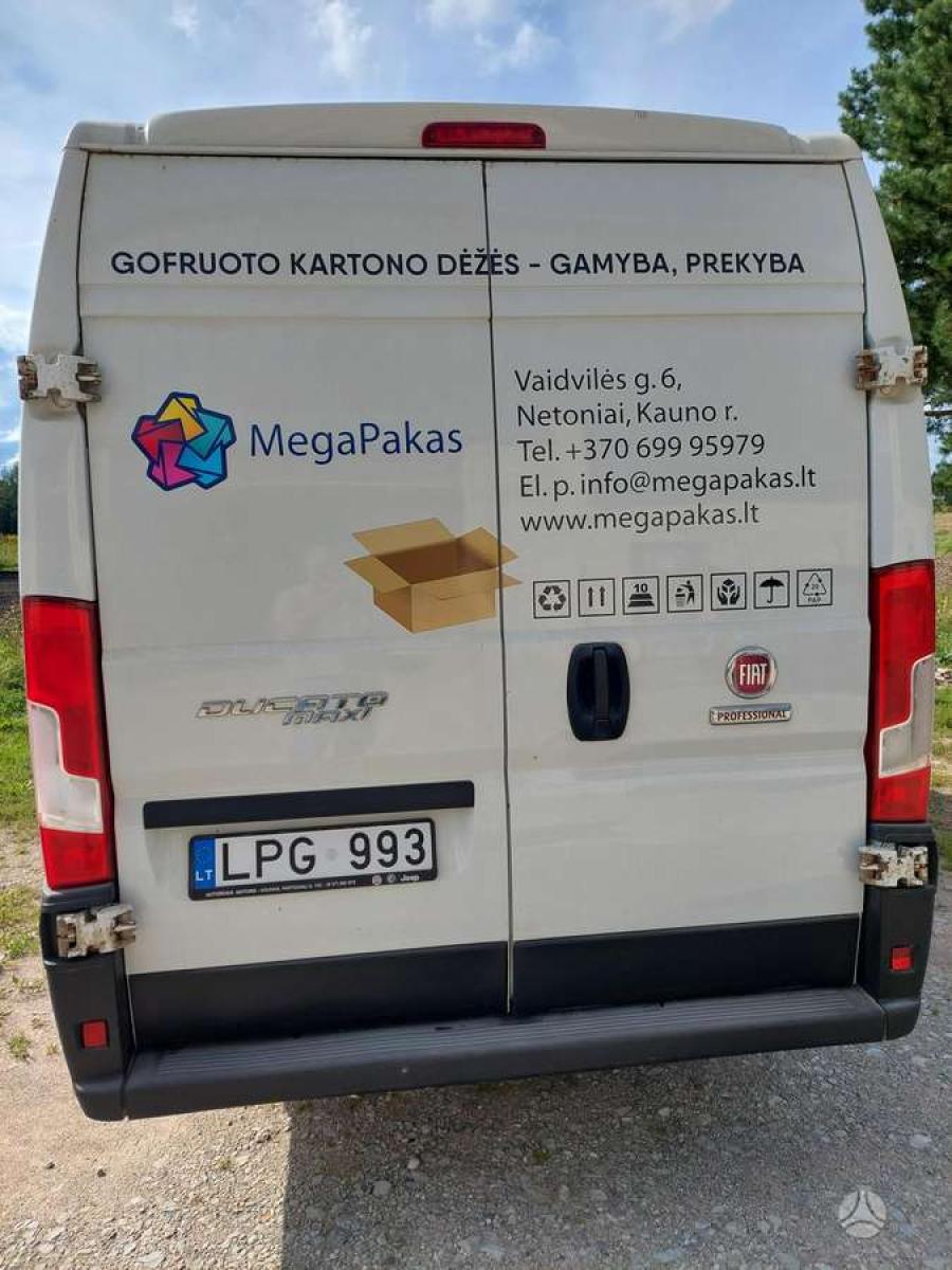 White Fiat Ducato 2020 in Kaunas, with an engine capacity of 2.29 L and mileage of 257 thousand km for 12705 €, photo 5 on AUTOMOTO.COM.LV
