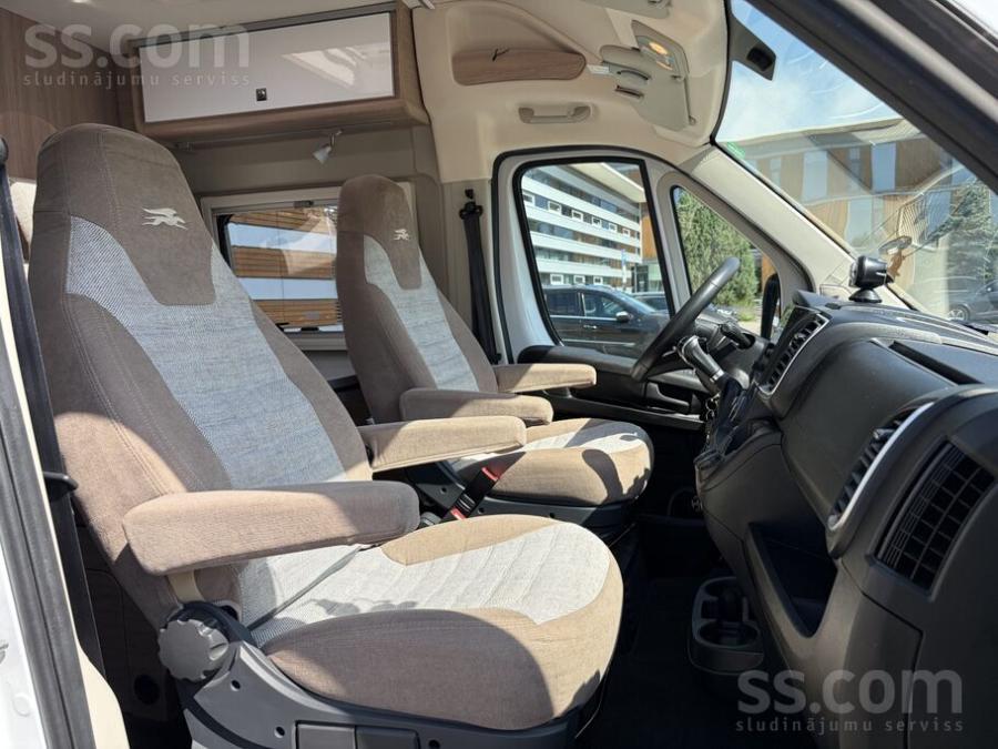 White Fiat Ducato 2023 in Riga, with an engine capacity of 2.20 L and mileage of 32 thousand km for 67500 €, photo 17 on AUTOMOTO.COM.LV