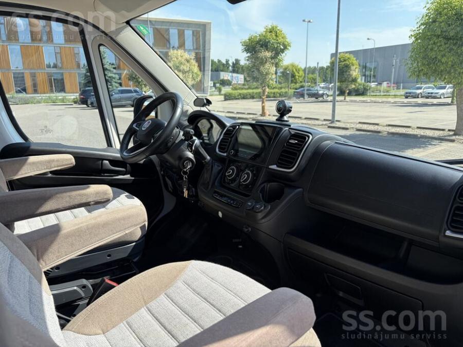 White Fiat Ducato 2023 in Riga, with an engine capacity of 2.20 L and mileage of 32 thousand km for 67500 €, photo 18 on AUTOMOTO.COM.LV