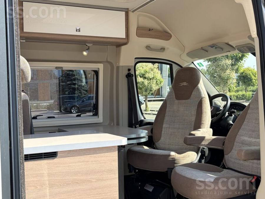 White Fiat Ducato 2023 in Riga, with an engine capacity of 2.20 L and mileage of 32 thousand km for 67500 €, photo 20 on AUTOMOTO.COM.LV