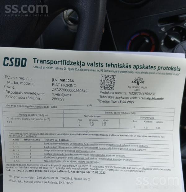 Sarkans Fiat Fiorino 2011 Tukums, ar dzinēja tilpumu 1.30 L un nobraukumu 255 tūkst. km par 1500 €, foto 5 vietnē AUTOMOTO.COM.LV
