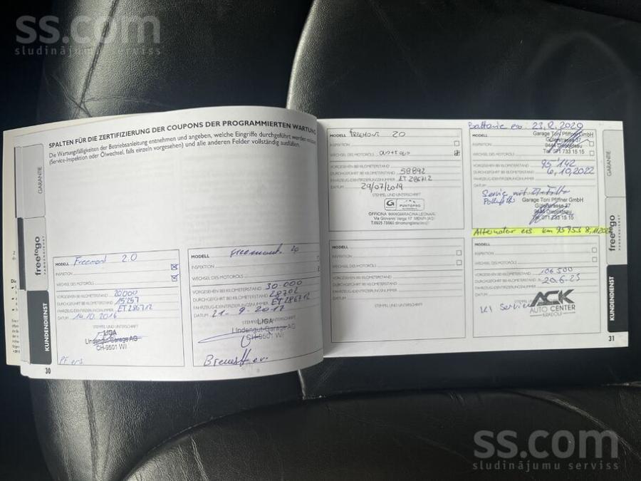 Fiat Freemont 2015 Rīga, ar dzinēja tilpumu 2.00 L un nobraukumu 135 tūkst. km par 7900 €, foto 12 vietnē AUTOMOTO.COM.LV