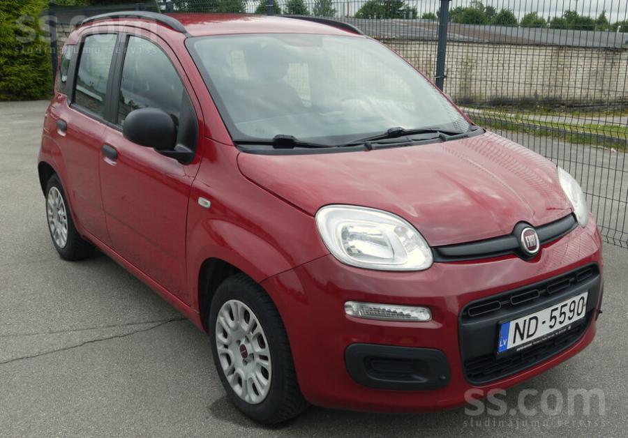 Red Fiat Panda 2014 in Riga, with an engine capacity of 1.30 L and mileage of 159 thousand km for 4200 €, photo 1 on AUTOMOTO.COM.LV