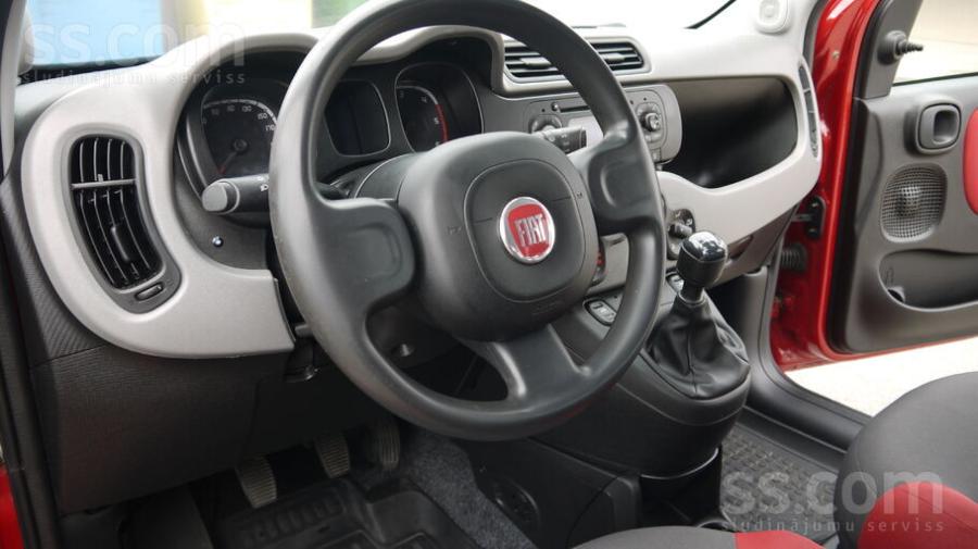 Red Fiat Panda 2014 in Riga, with an engine capacity of 1.30 L and mileage of 159 thousand km for 4200 €, photo 7 on AUTOMOTO.COM.LV