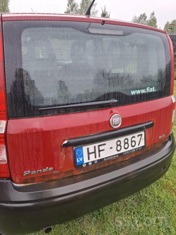 Red Fiat Panda 2008 in Jurmala, with an engine capacity of 1.30 L and mileage of 332 thousand km for 500 €, photo 2 on AUTOMOTO.COM.LV