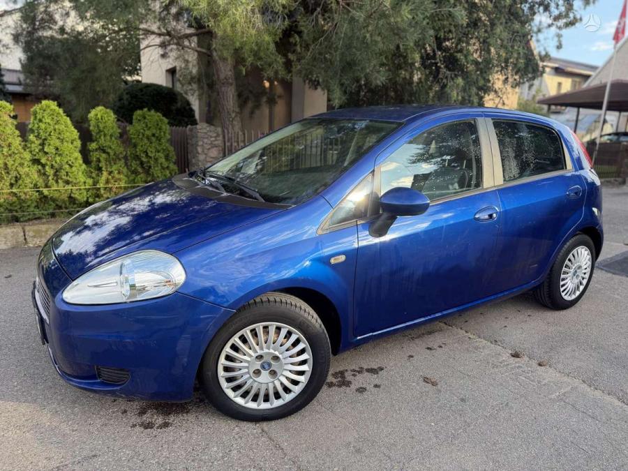 Blue Fiat Punto 2007 in Kaunas, with an engine capacity of 1.24 L and mileage of 116 thousand km for 1400 €, photo 3 on AUTOMOTO.COM.LV
