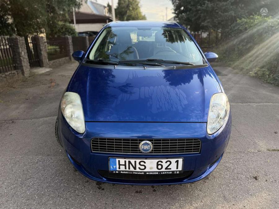 Blue Fiat Punto 2007 in Kaunas, with an engine capacity of 1.24 L and mileage of 116 thousand km for 1400 €, photo 4 on AUTOMOTO.COM.LV