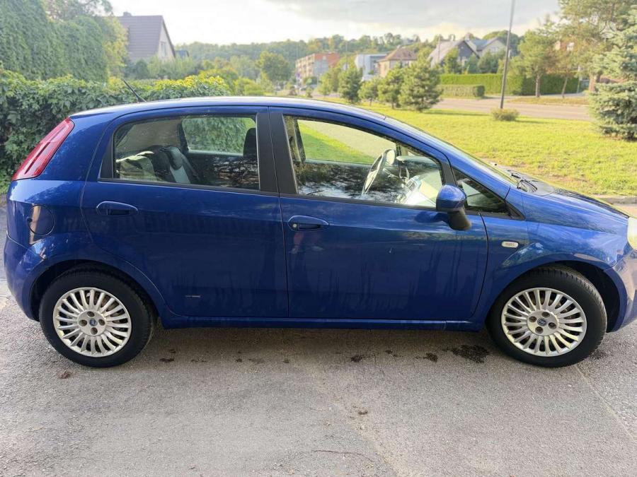 Blue Fiat Punto 2007 in Kaunas, with an engine capacity of 1.24 L and mileage of 116 thousand km for 1400 €, photo 6 on AUTOMOTO.COM.LV