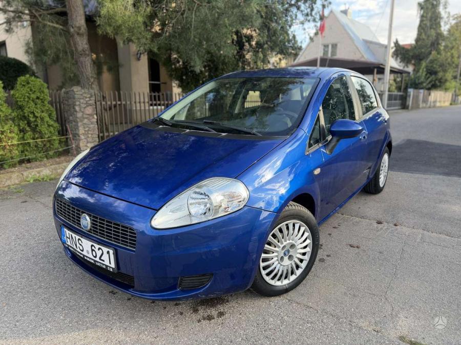 Blue Fiat Punto 2007 in Kaunas, with an engine capacity of 1.24 L and mileage of 116 thousand km for 1400 €, photo 1 on AUTOMOTO.COM.LV