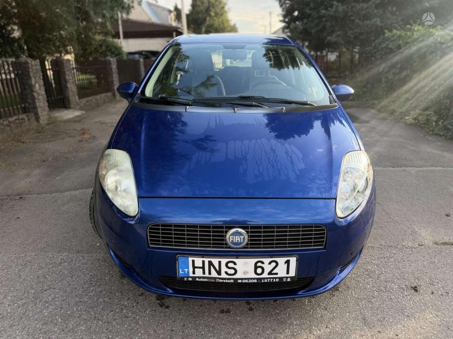 Blue Fiat Punto 2007 in Kaunas, with an engine capacity of 1.24 L and mileage of 116 thousand km for 1400 €, photo 4 on AUTOMOTO.COM.LV