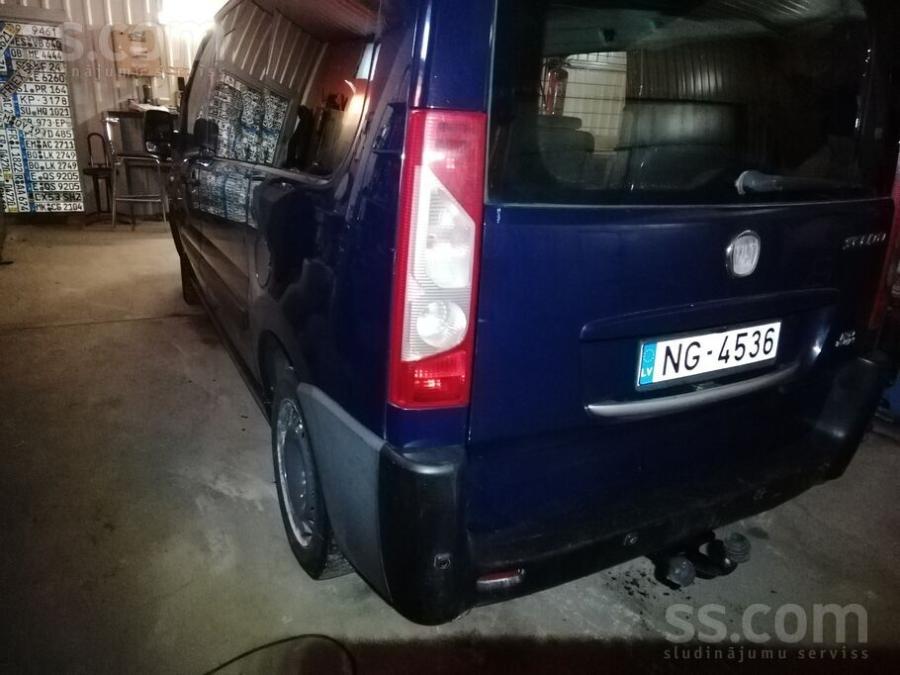 Zils Fiat Scudo 2008 Daugavpils, ar dzinēja tilpumu 2.00 L un nobraukumu 320 tūkst. km par 3650 €, foto 8 vietnē AUTOMOTO.COM.LV