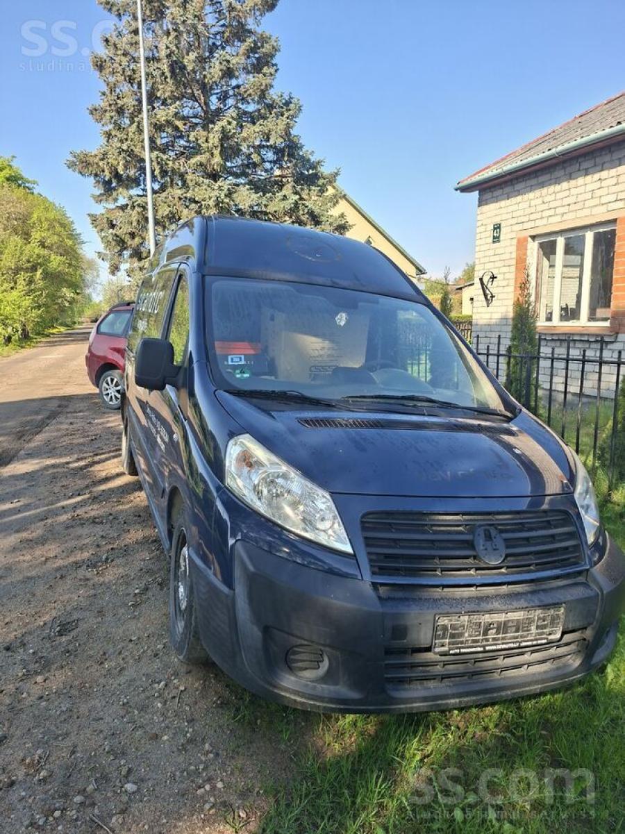 Blue Fiat Scudo 2011 in Liepaja, with an engine capacity of 2.00 L and mileage of 310 thousand km for 1000 €, photo 1 on AUTOMOTO.COM.LV